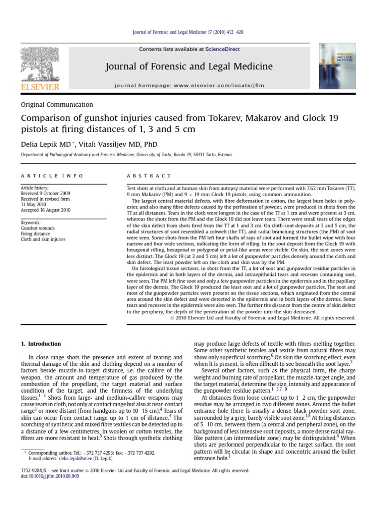 Journal of Forensic and Legal Medicine: Delia Lepik MD, Vitali ...