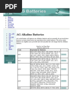 Watch Battery Cross Reference - Chart Guide | PDF | Companies | Energy ...