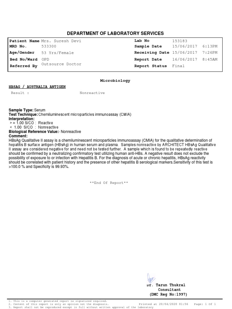 Department of Laboratory Services | PDF | Science & Mathematics