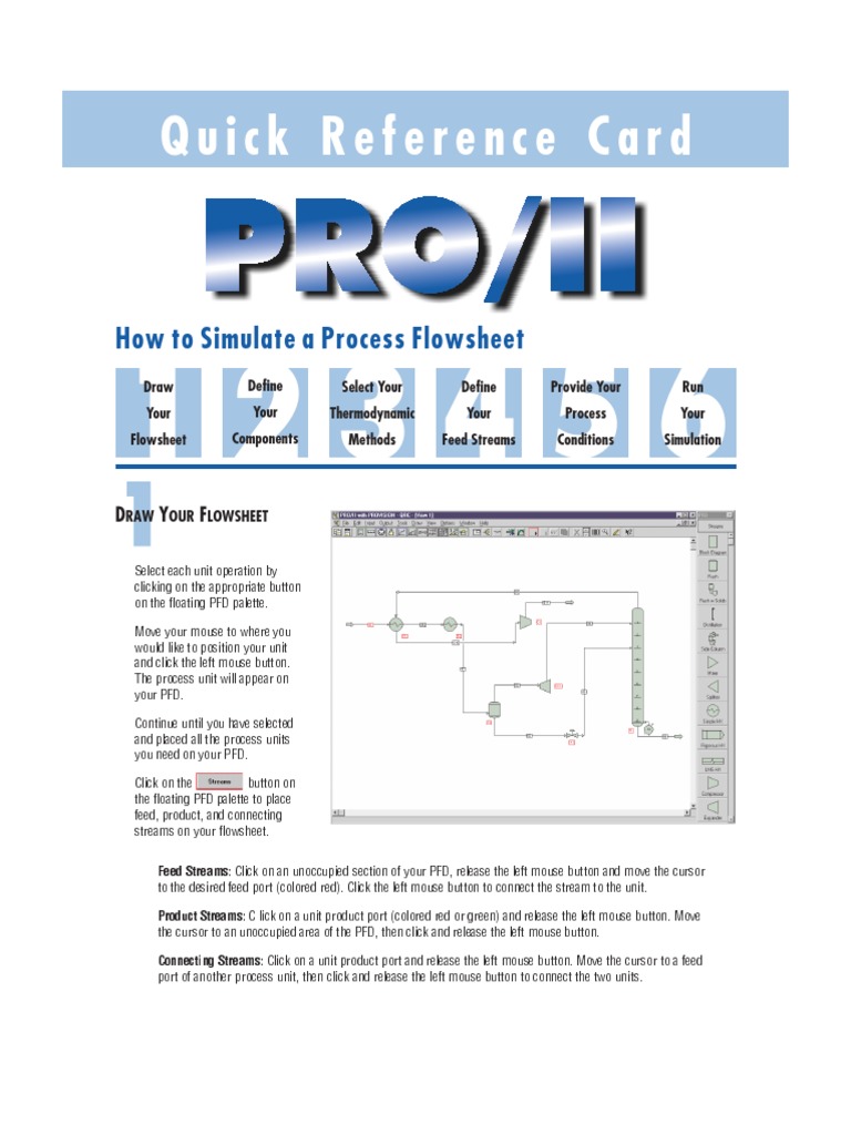 Quickreferencecard: How To Simulate A Process Flowsheet | PDF | Systems ...