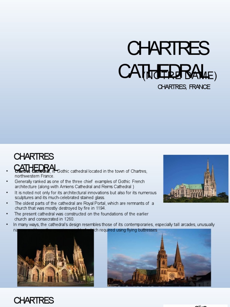 Chartres Cathedral: Gothic Masterpiece | PDF | Gothic Architecture ...