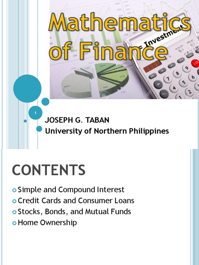 Elective 3 Mathematics of Finance PDF | PDF | Stocks | Dividend