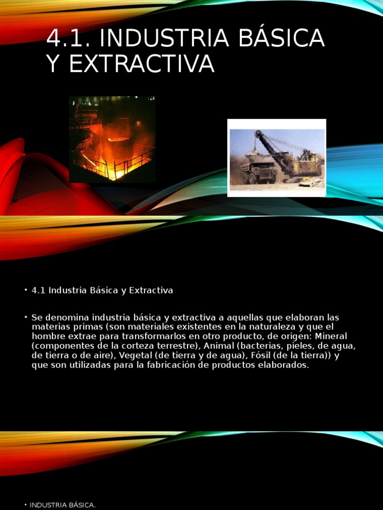 Definición de Industria Básica y Extractiva | PDF | Metalurgia | Minería