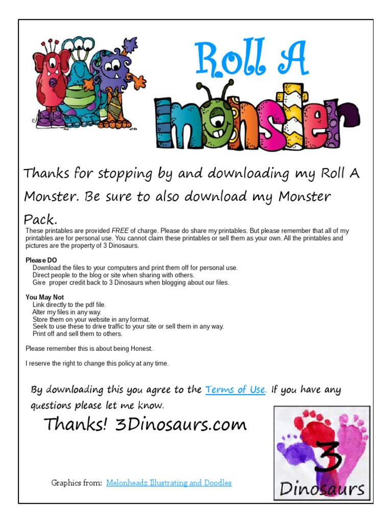 Monster Roll PDF | PDF