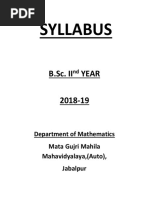 BSC Mathematics Books | PDF
