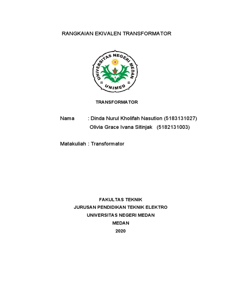 Rangkaian Ekivalen Transformator | PDF