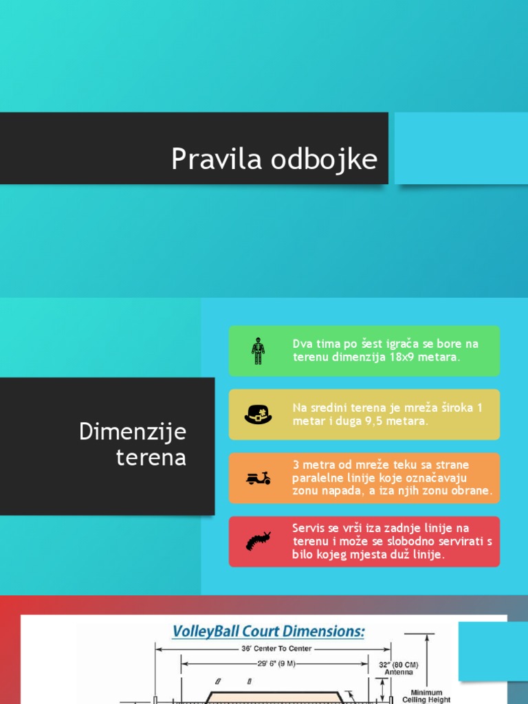 Pravila Odbojke - Odbojka - Voleyball | PDF