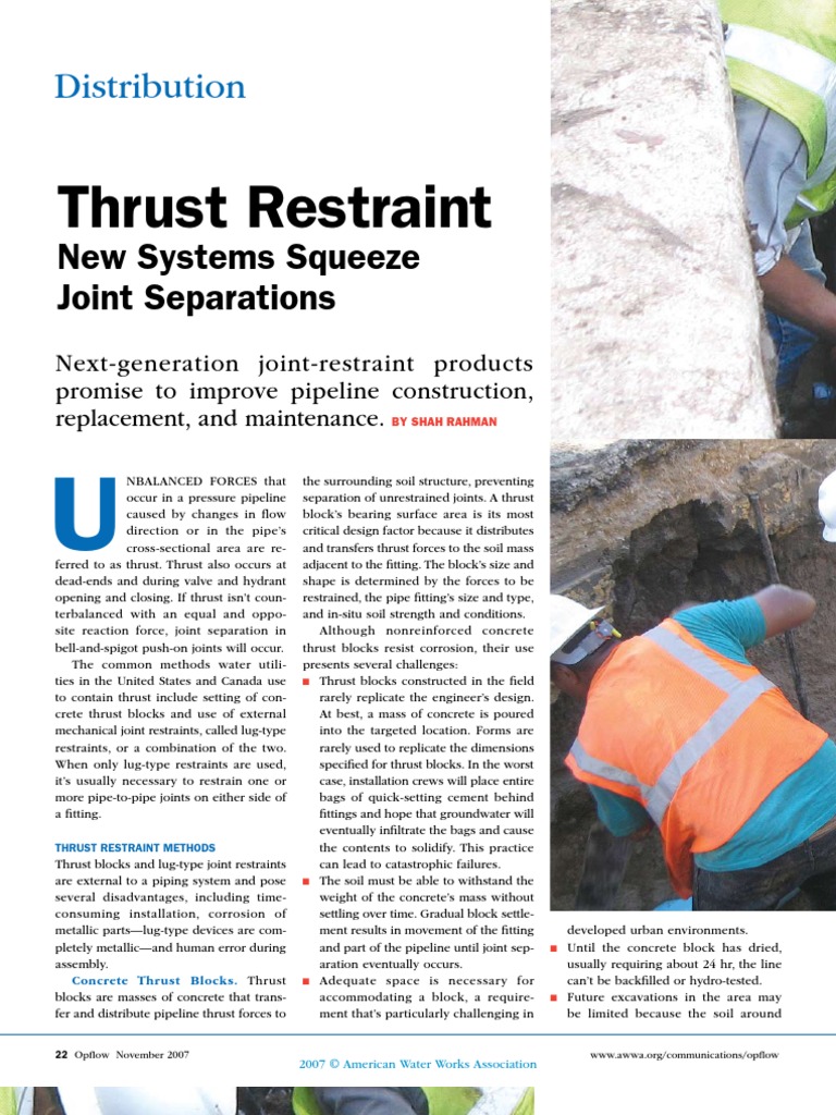 Integral PVC Pipe Joint Restraint | PDF | Polyvinyl Chloride | Pipe ...