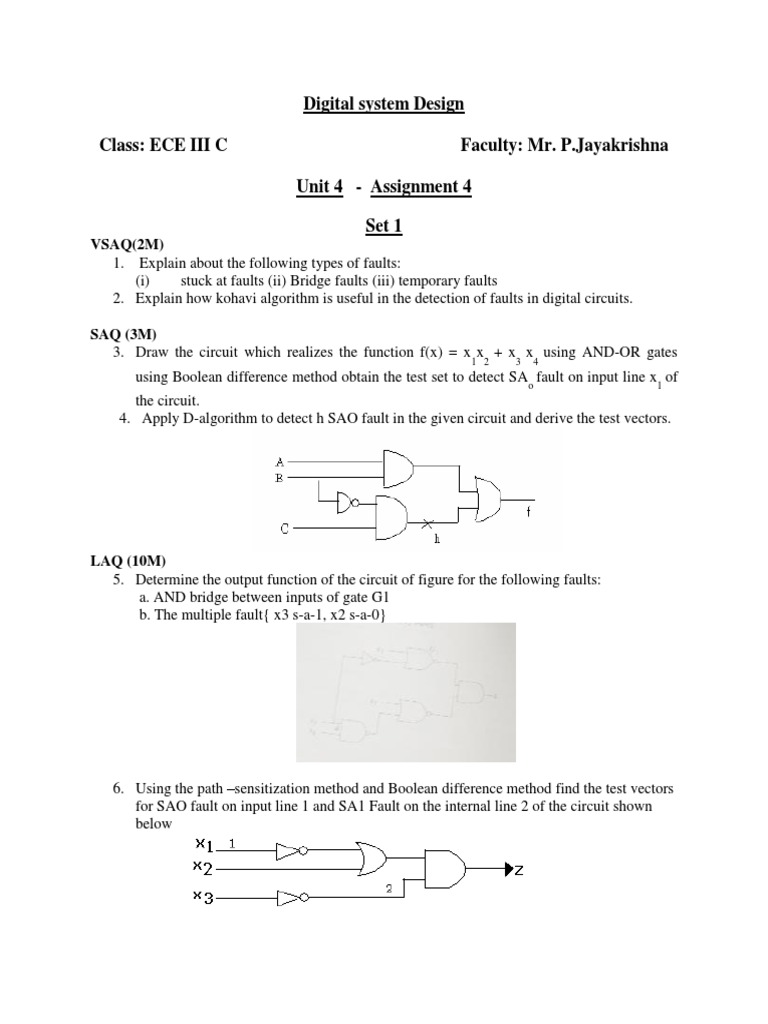 DSD 4th Assignment PDF | PDF | Digital Electronics | Applied Mathematics