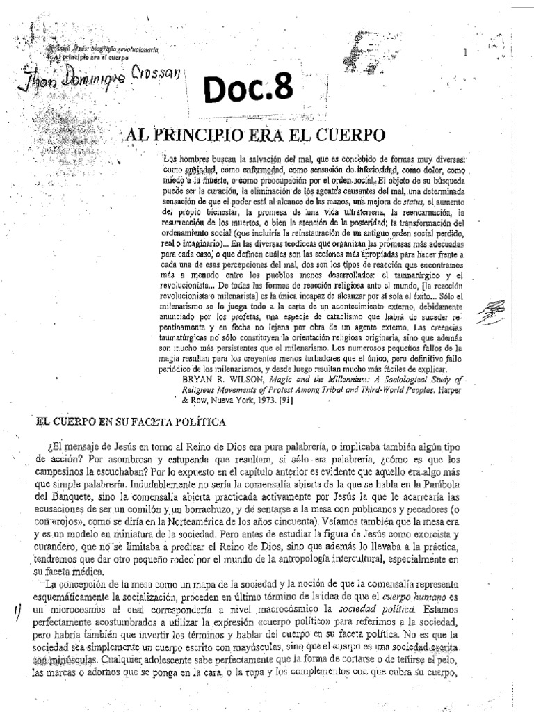 Al Principio Era El Cuerpo PDF | PDF