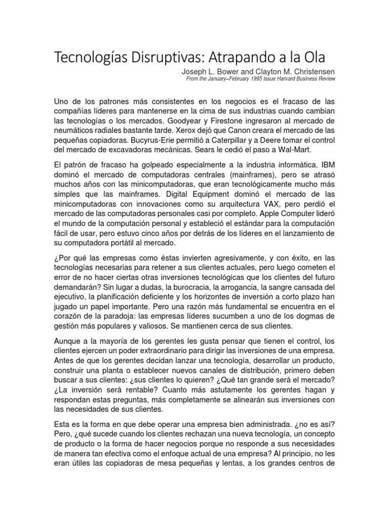 Tecnologías Disruptivas | PDF | Apple Inc. | Innovación disruptiva
