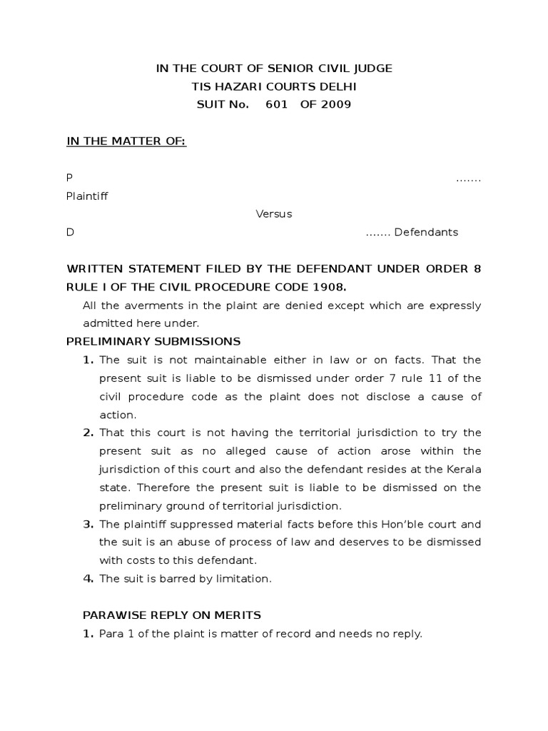 DPC Sample Pleadings Conveyancing PDF | PDF | Lawsuit | Affidavit