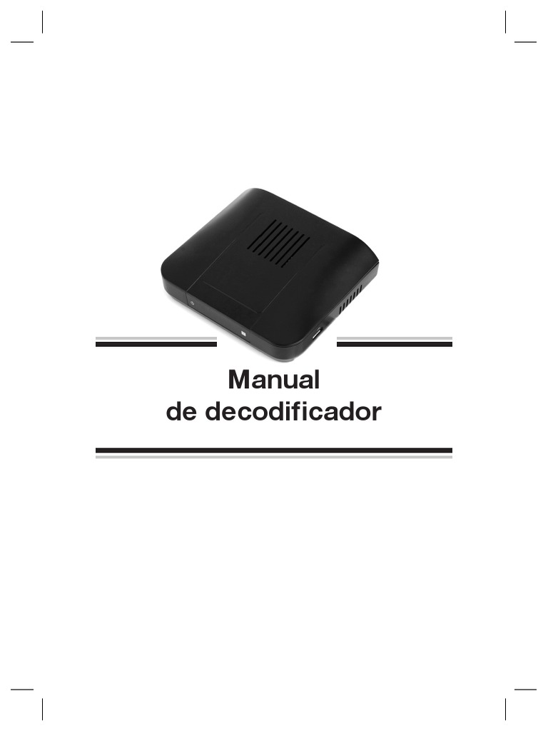 Manual de Decodificador | PDF | Control remoto | Televisión