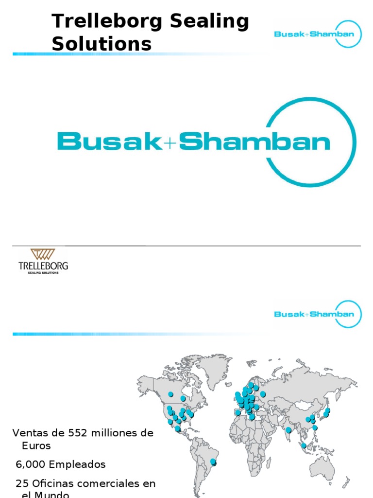 Presentación Busak & Shamban | PDF | Materiales | Ingeniería mecánica