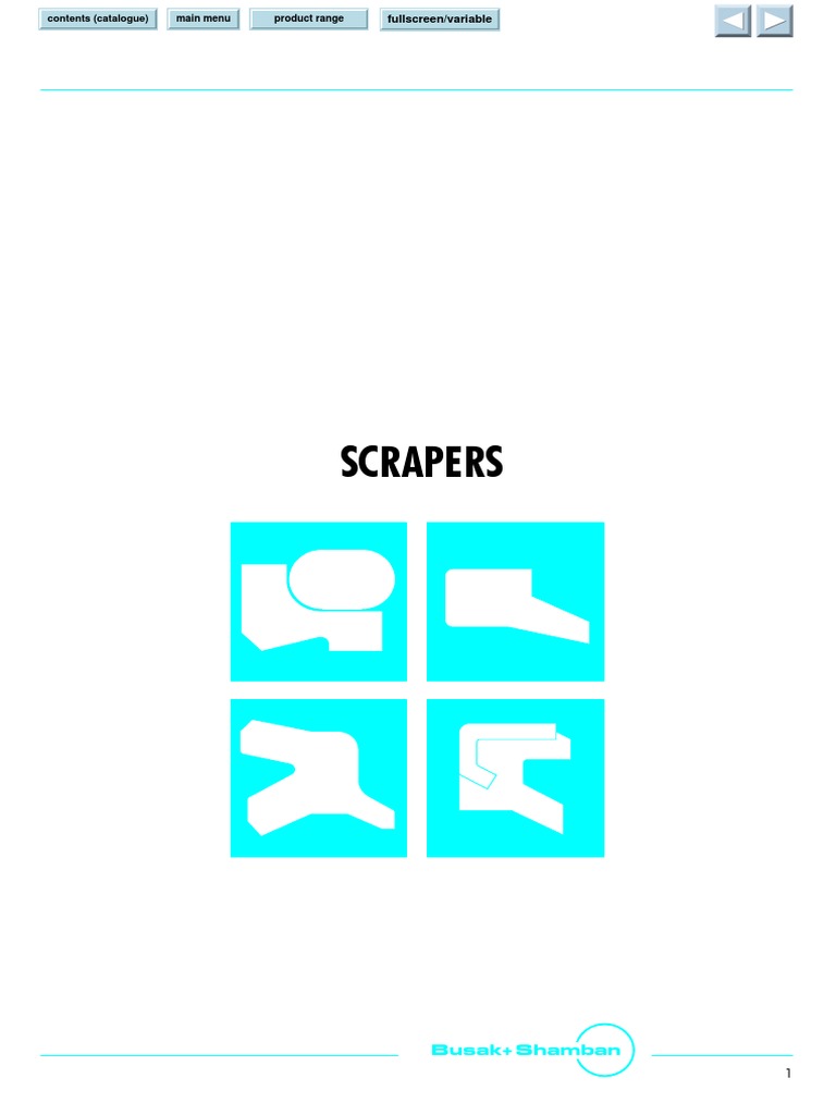 Busak+Shamban Scraper Catalogue | PDF | Piston | Mechanical Engineering