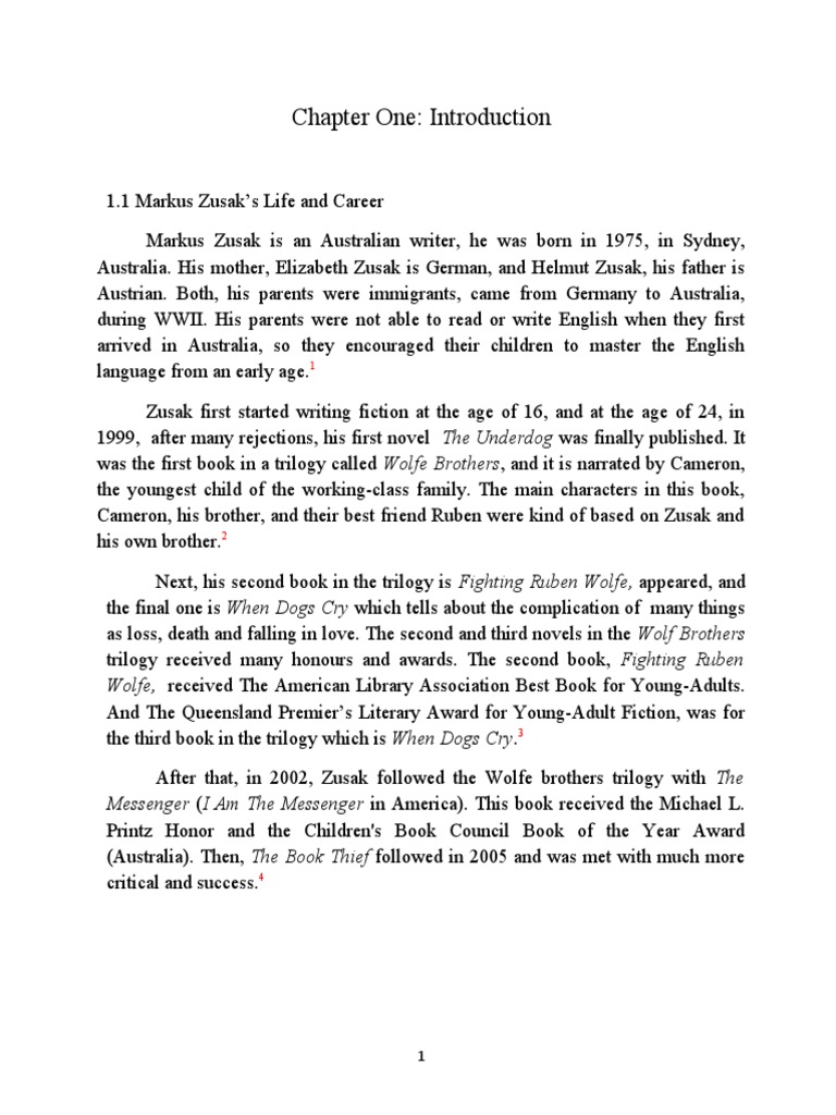 Death as Narrator in The Book Thief | PDF | Narration