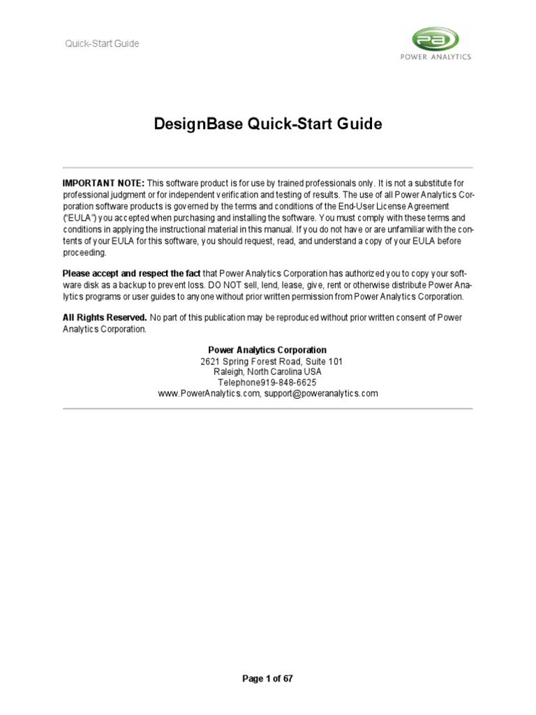 Quick Start Guide DesignBase 6.2 | PDF | Alternating Current | Icon (Computing)