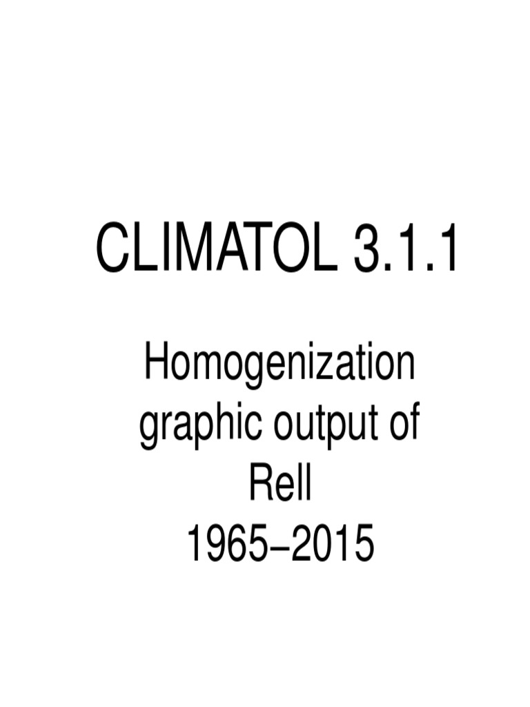 CLIMATOL 3.1.1: Homogenization Graphic Output of Rell 1965 2015 | PDF ...