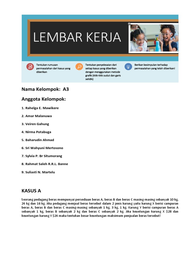 Pemrograman Linear - Metode Grafik | PDF