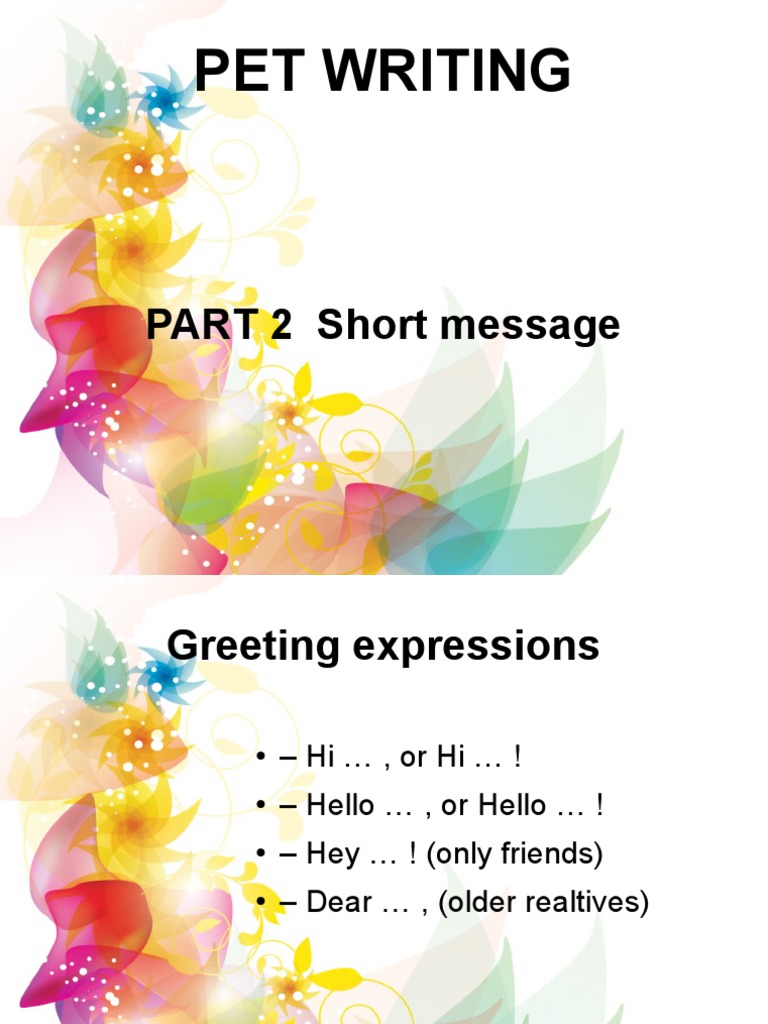 Writing Tips for Short Messages and Emails | PDF