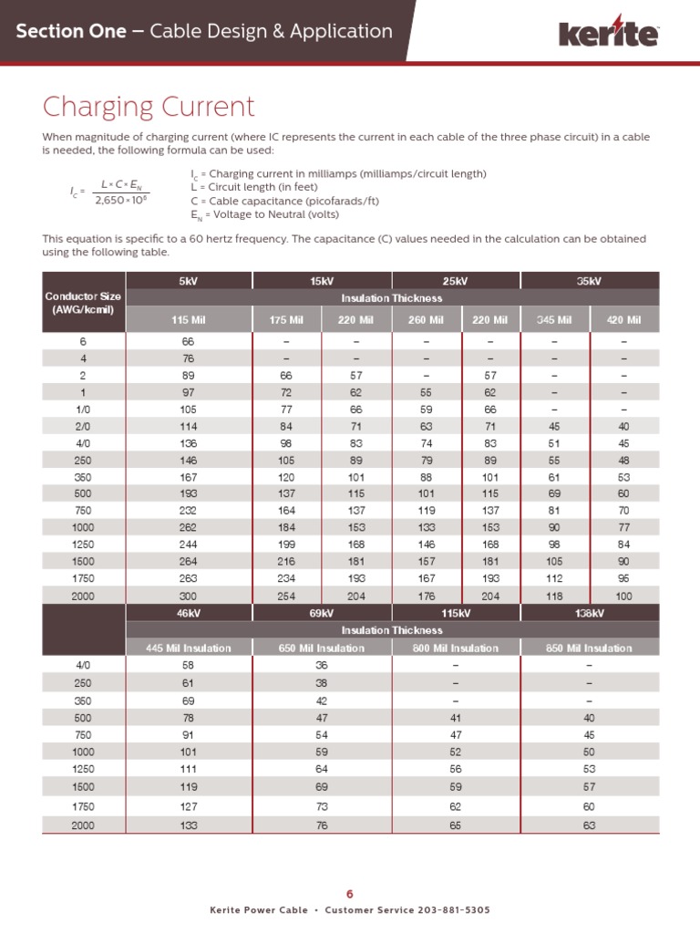 Cable Capacitance | PDF | Capacitance | Electric Power