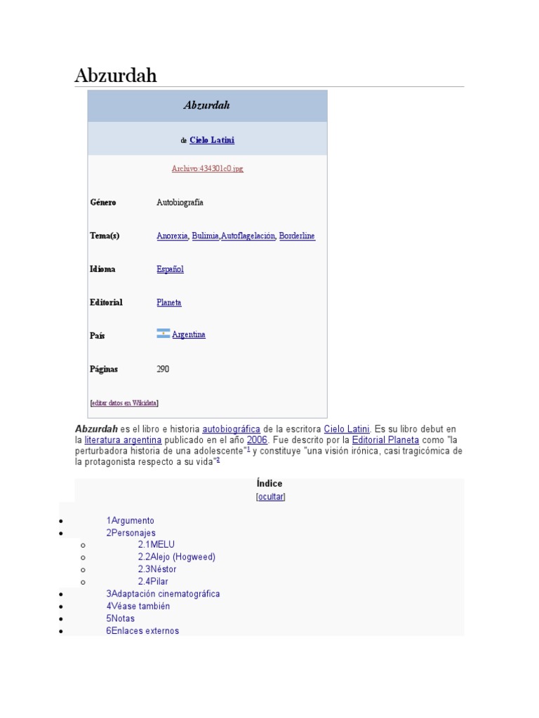 Abzurdah | PDF | Libros | Ciencias del comportamiento