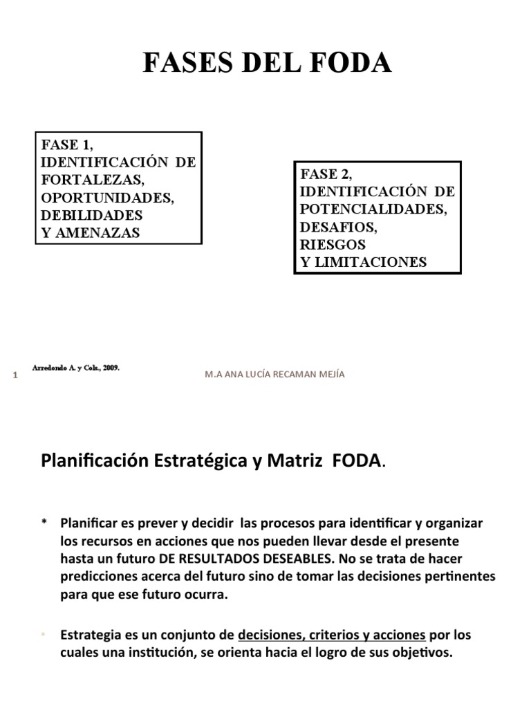 FODA | PDF | Análisis FODA | Business