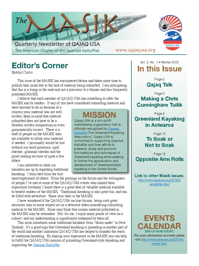 Masik Winter 2005 02054 PDF | PDF | Kayak | Canoeing And Kayaking