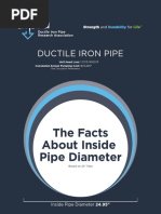 Ductile Iron Pipe Inside Diameter Chart | PDF | Pipe (Fluid Conveyance ...