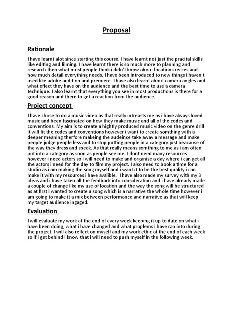 Unit 8 Proposal | PDF