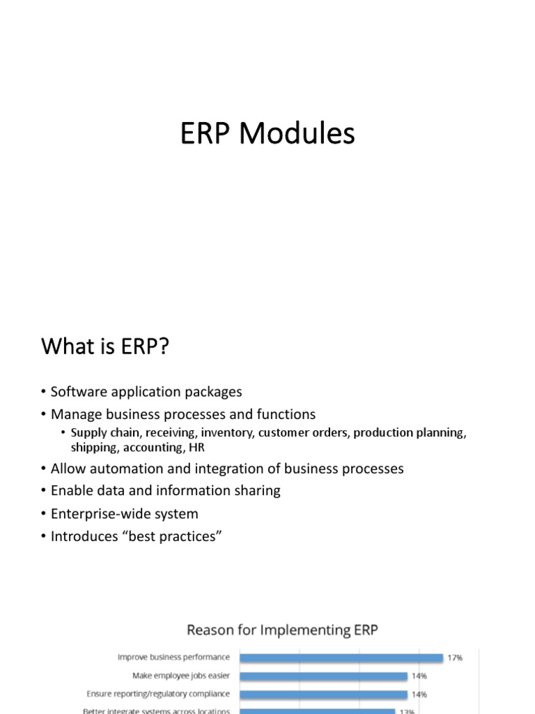 ERP Modules | PDF | Enterprise Resource Planning | Inventory