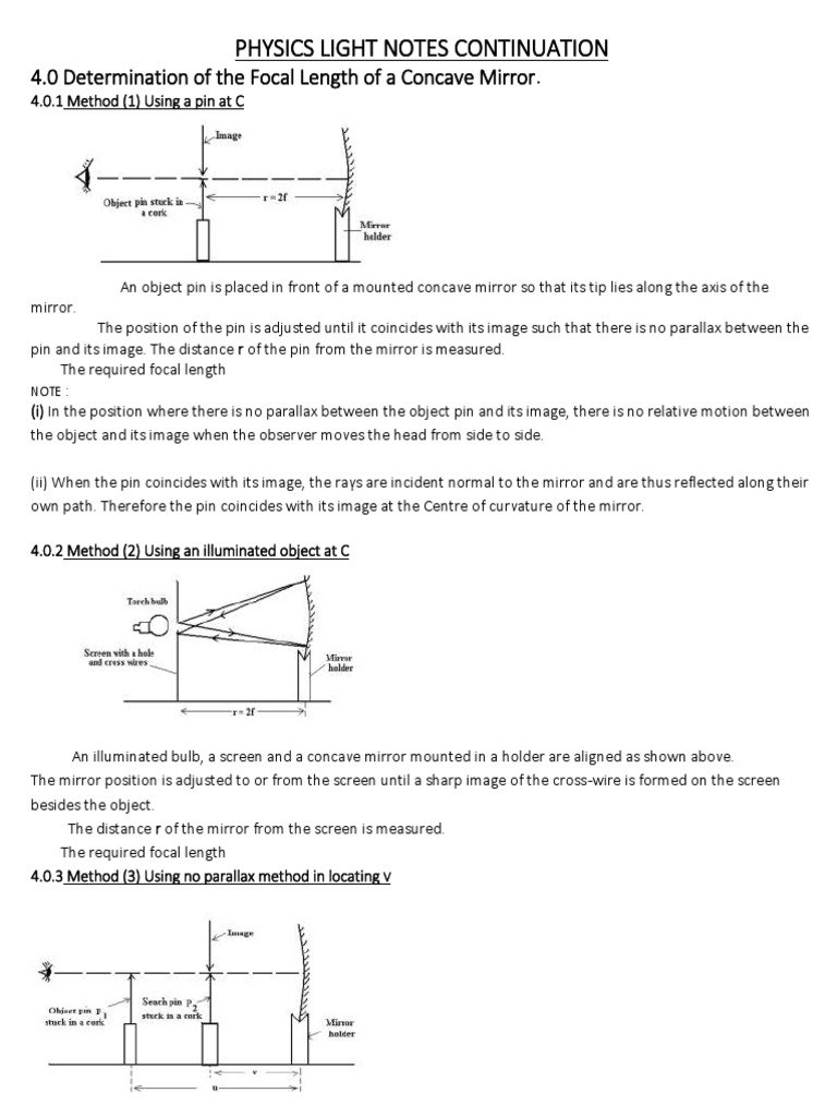 s.6 PHYSICS-LIGHT-NOTES-CONTINUATION | PDF | Refraction | Refractive Index