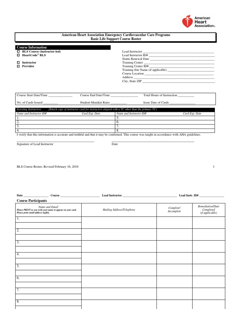 American Heart Association Emergency Cardiovascular Care Programs Basic ...
