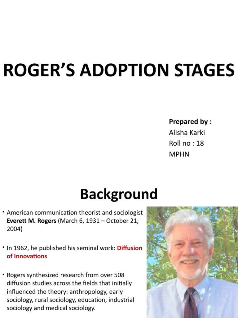 Rogers Adoption Stages | PDF | Decision Making | Innovation