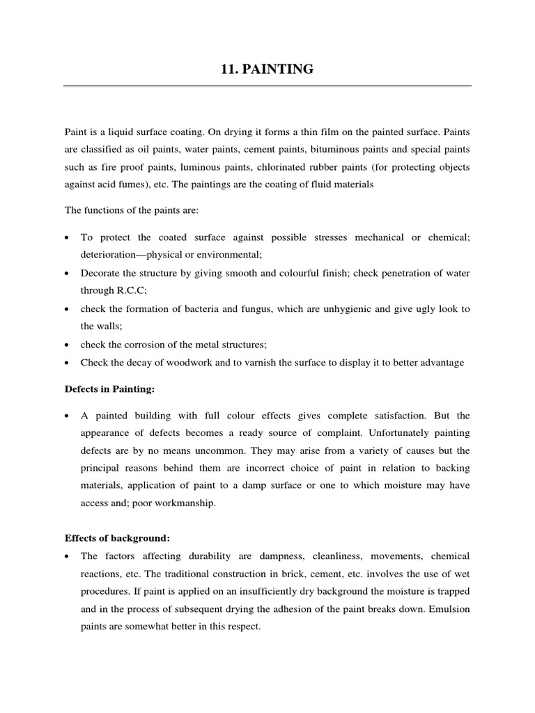 Painting PDF | PDF | Paint | Varnish