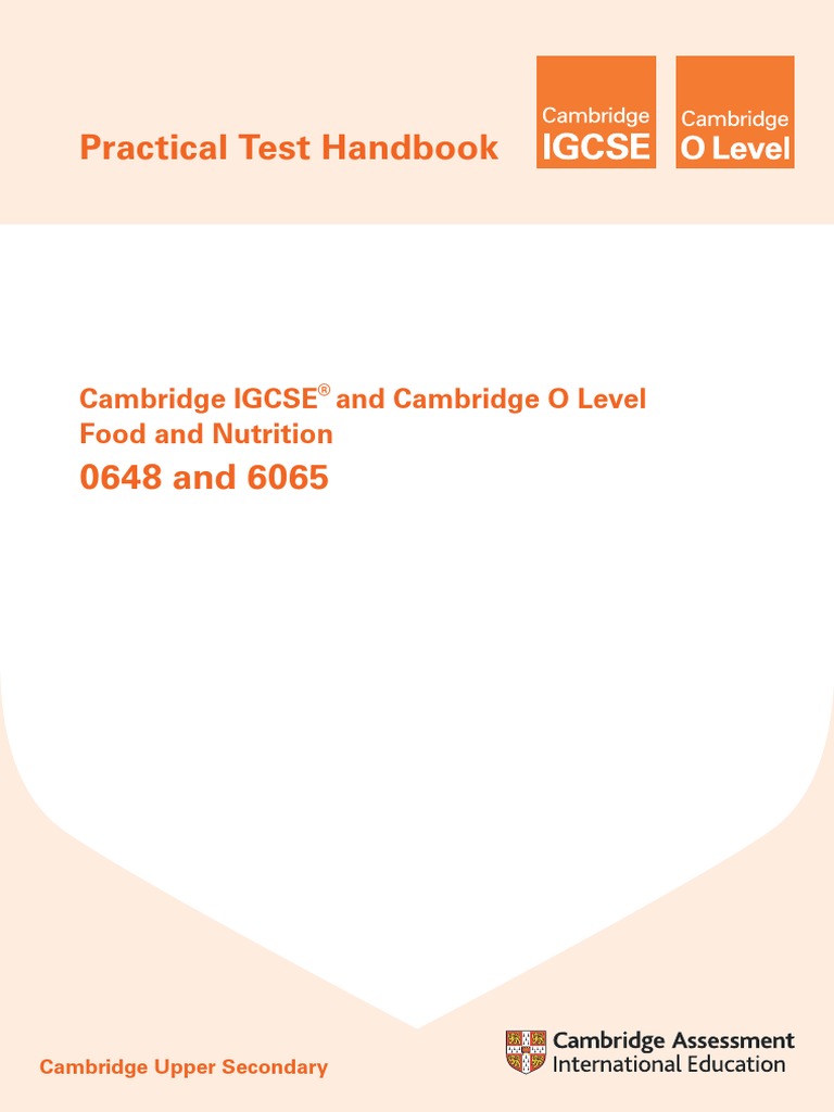 0648 Practical Test Handbook PDF | PDF | Cooking | Cakes