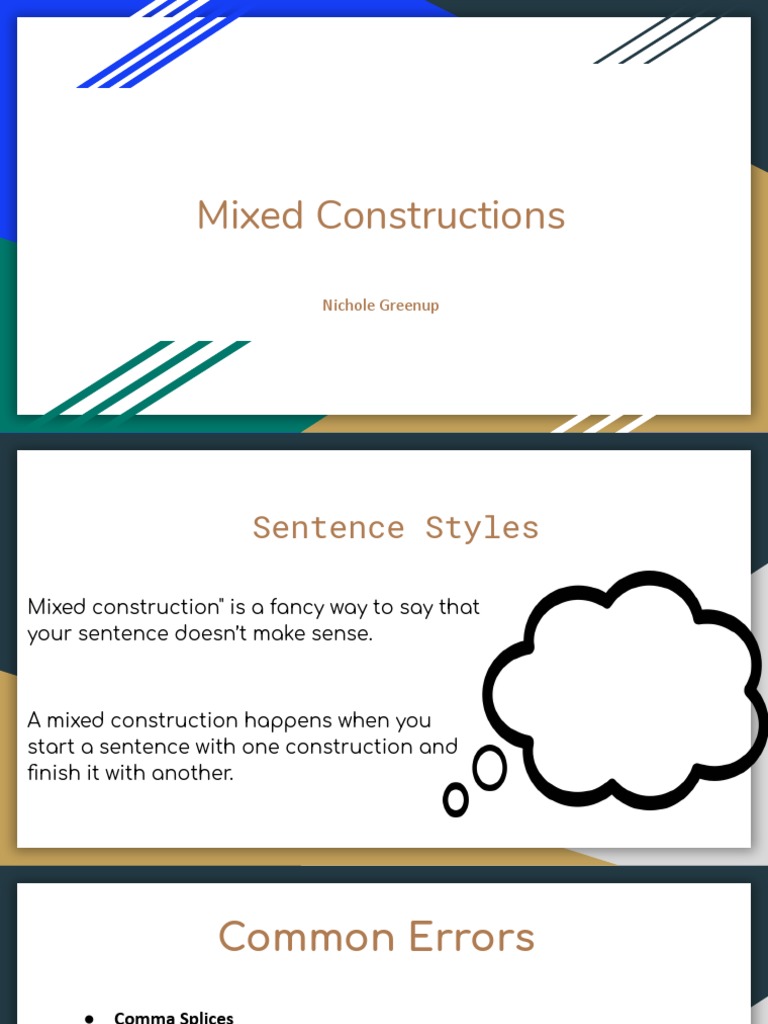 Mixed Constructions | PDF
