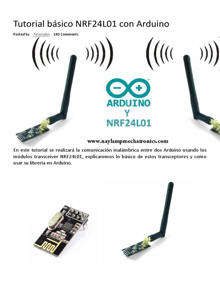 Tutorial rf-24l01 PDF | PDF | Puntero (Programación de computadora) | Almacenador intermediario ...