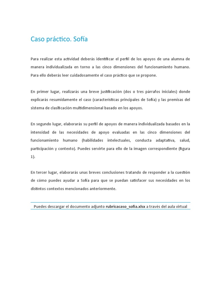 Caso de Sofia | PDF | Discapacidad intelectual | Epilepsia