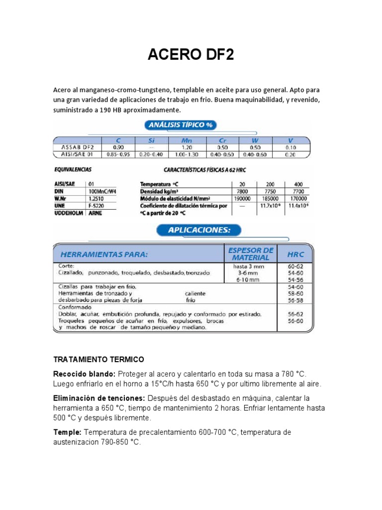 Acero DF2 | PDF