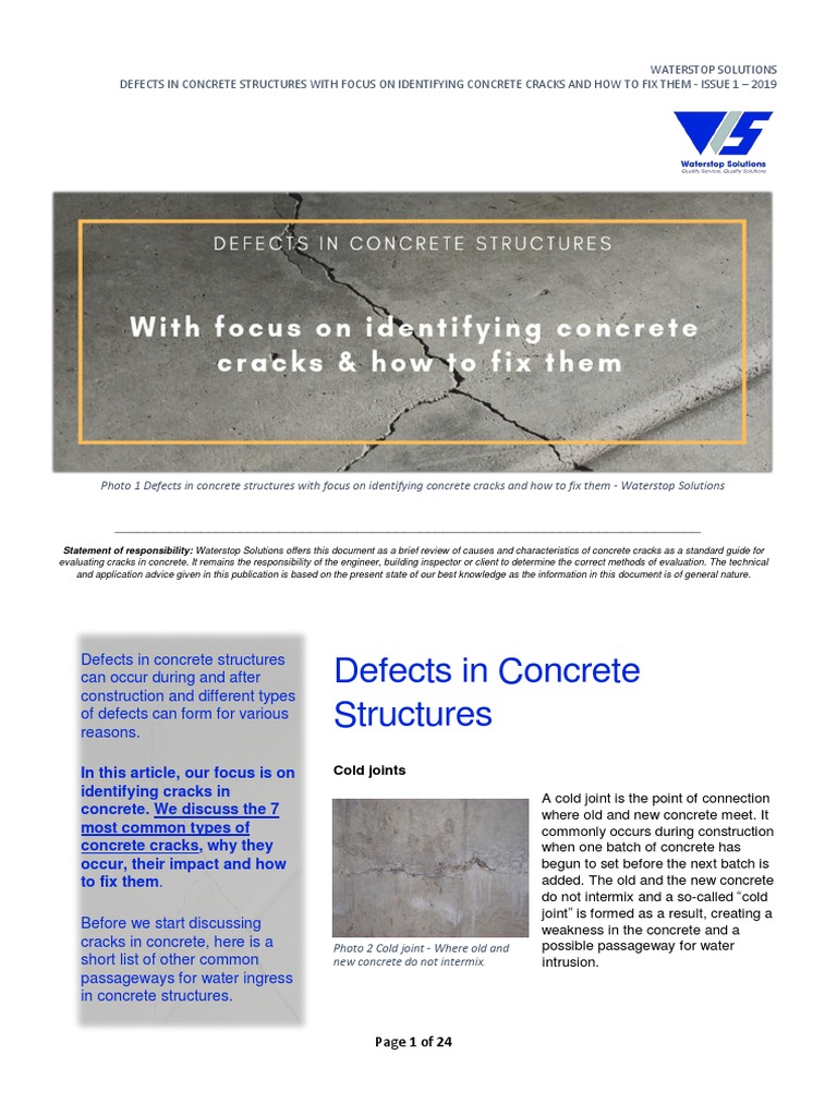 Concrete Crack Identification Guide | PDF | Corrosion | Concrete