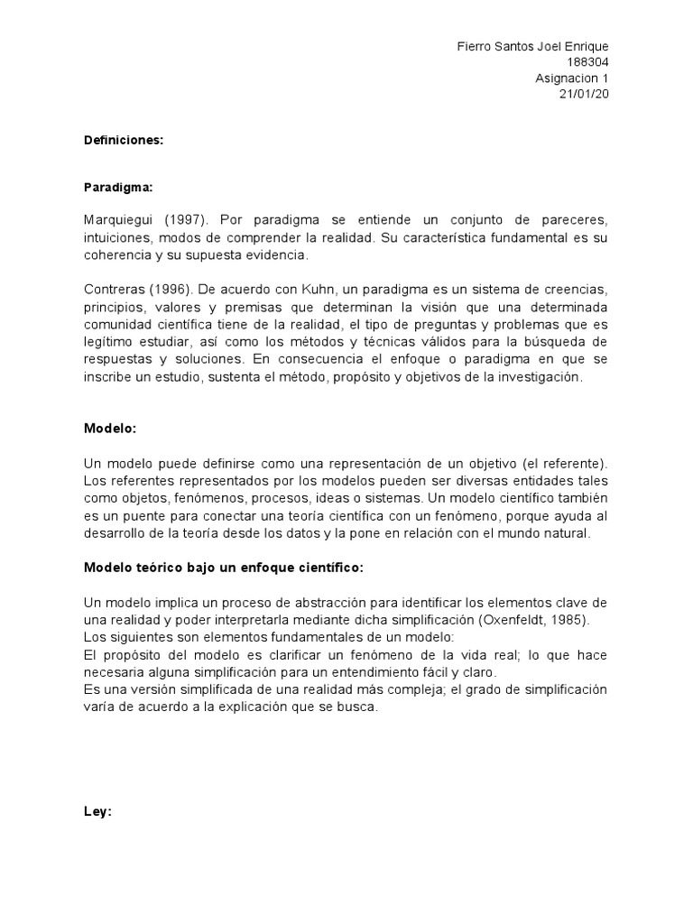 Definición y Concepto de Paradigmas | PDF | Paradigma | Teoría
