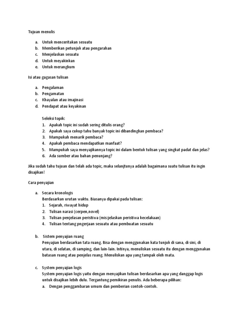 Dasar Dasar Menulis Pdf