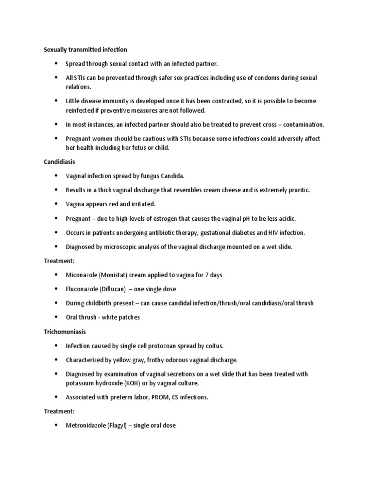 Sexually Transmitted Infection | PDF | Candidiasis | Hiv/Aids