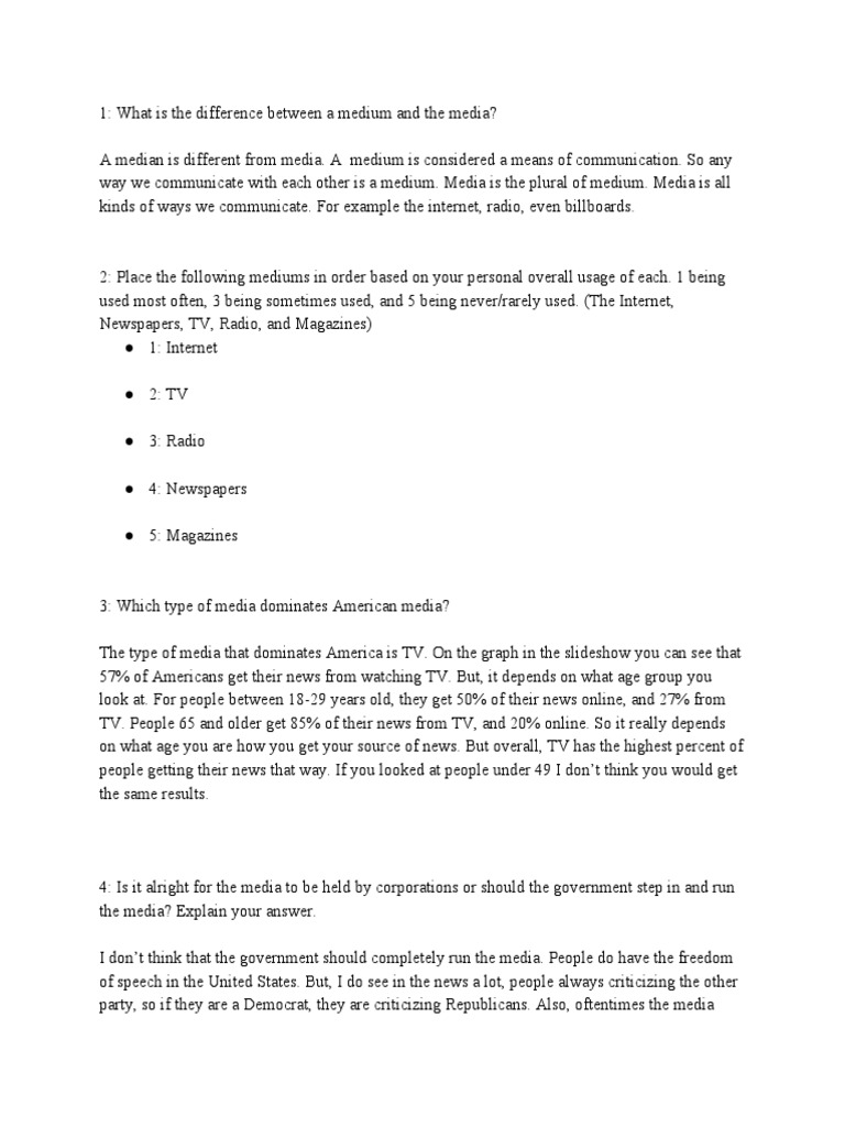 Media Bias Syllabus Questions | PDF | Media Bias | News
