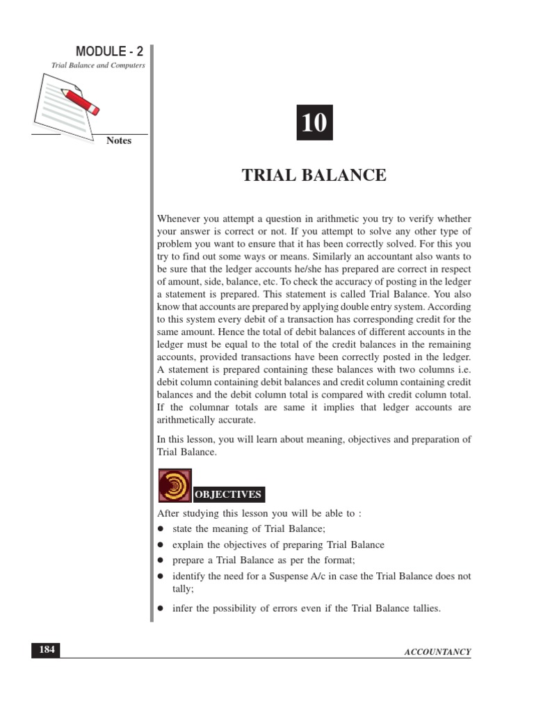 Understanding Trial Balance in Accounting | PDF | Debits And Credits ...