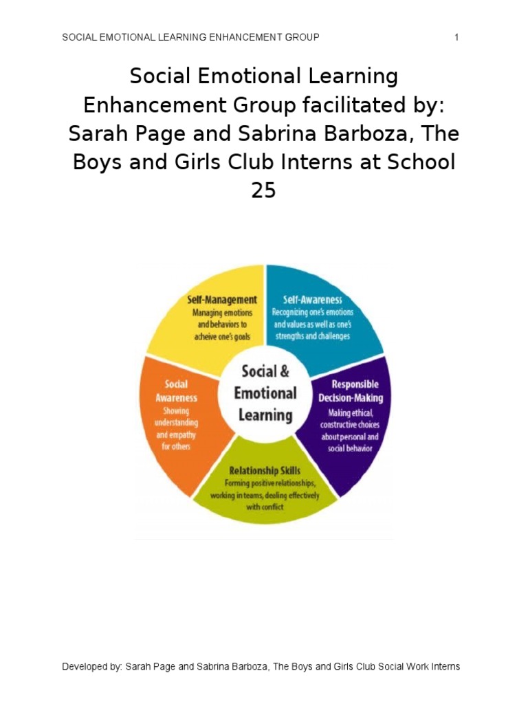 SEL Enhancement Group Activities Guide | PDF | Bullying | Self Awareness
