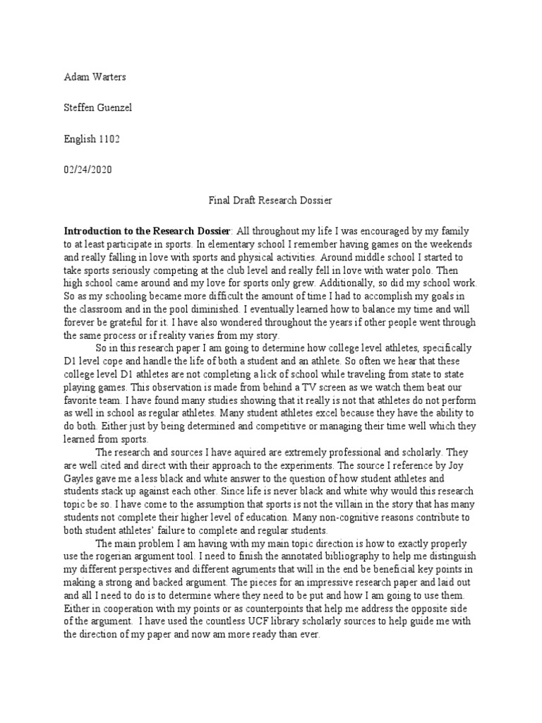 Research Dossier | PDF | Bias | Credibility