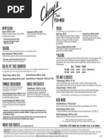 Menu Chopt Creative Salad Co | PDF | Pickling | Salad