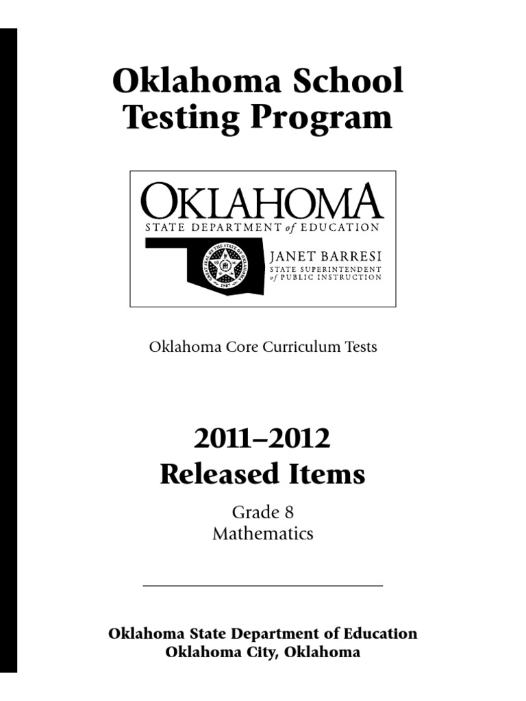 Oklahoma School Testing Program: 2011-2012 Released Items | PDF ...